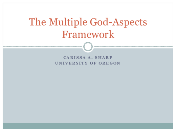 (PPT) The Multiple God-Aspects Framework