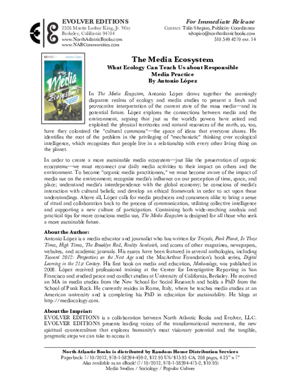 (PDF) The Media Ecosystem