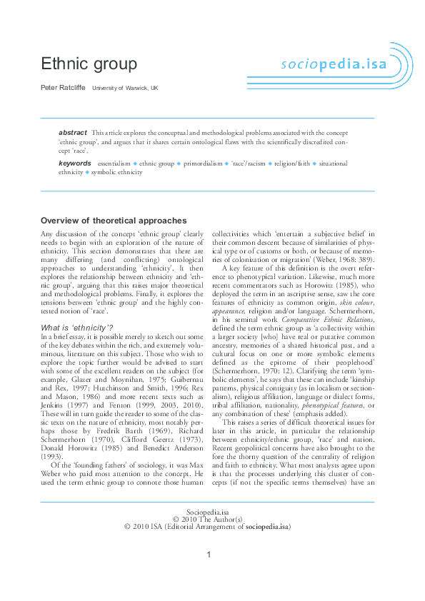 (PDF) Barth Introduction Ethnic Groups and Boundaries | Noriz Garcia - Academia.edu
