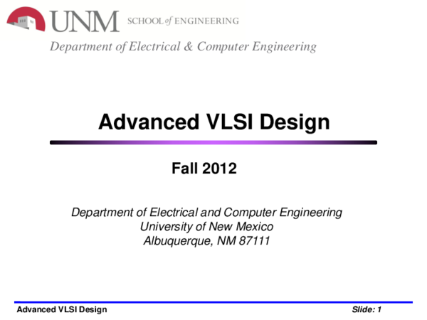 (PPT) Advanced VLSI Design Final