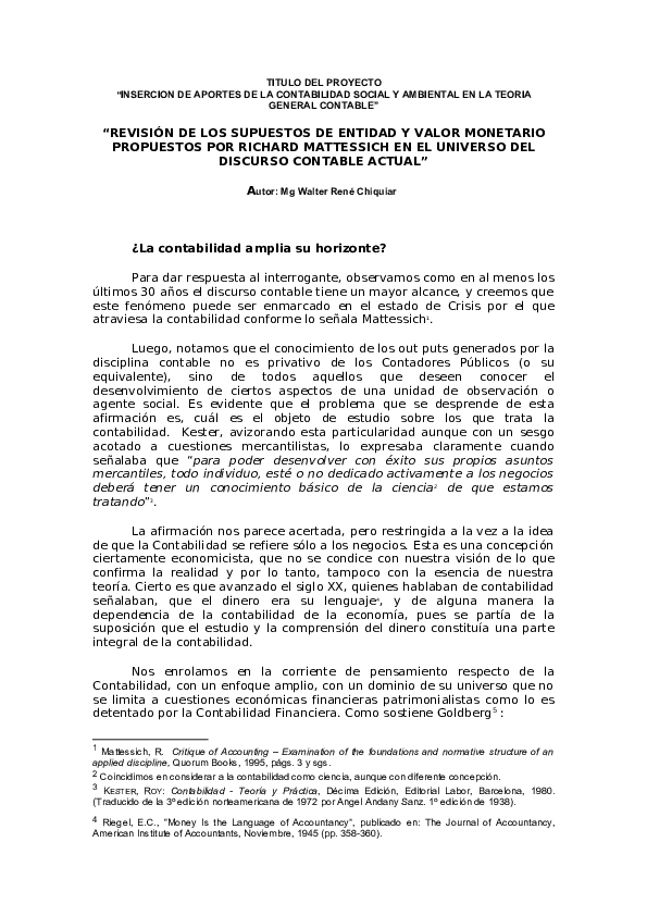 (DOC) REVISIÓN DE LOS SUPUESTOS DE ENTIDAD Y VALOR MONETARIO PROPUESTOS ...