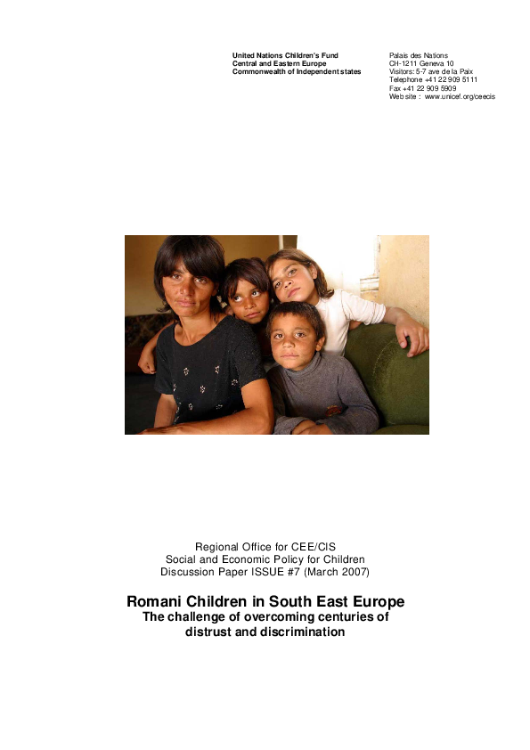 (PDF) ROMANI CHILDREN-EDUCATION