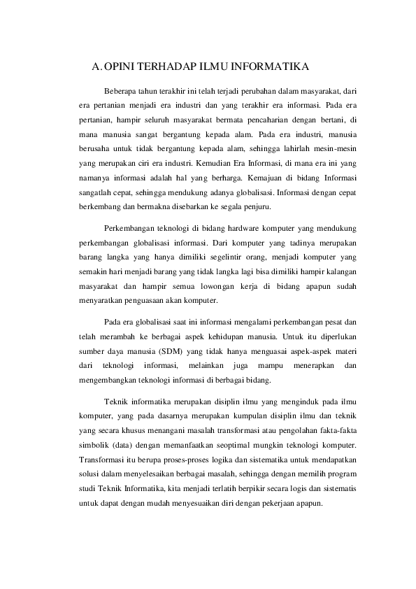 (DOC) Perkembangan Ilmu Informatika