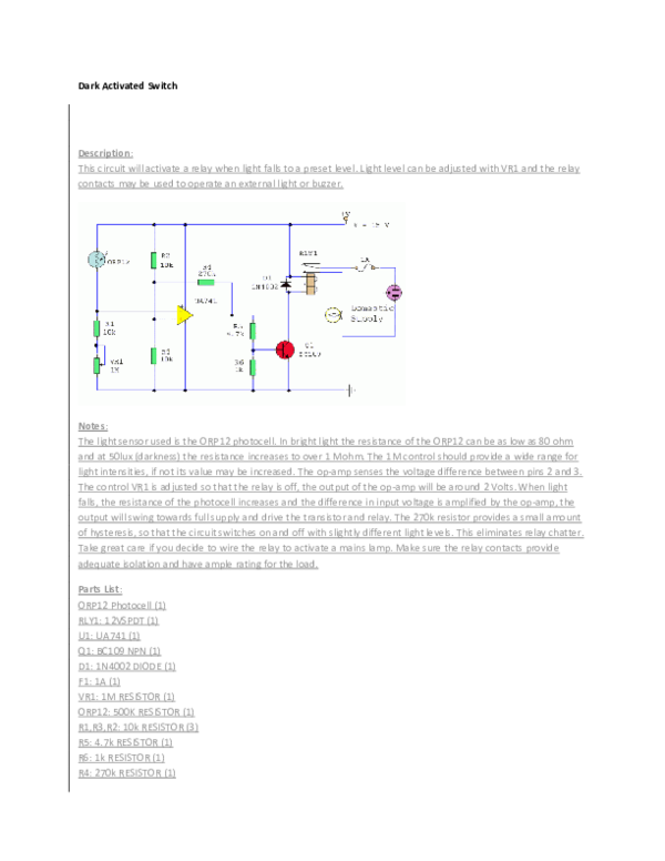 (DOC) Dark Activated Switch