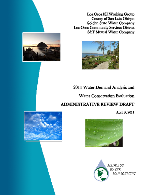 (PDF) Demandand Conservation Report