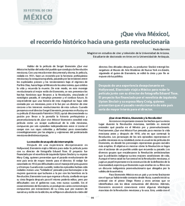 (PDF) ¡Que viva México!, el recorrido histórico hacia una gesta ...