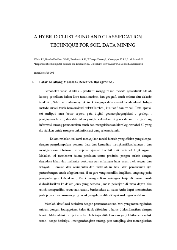 Doc A Hybrid Clustering And Classification