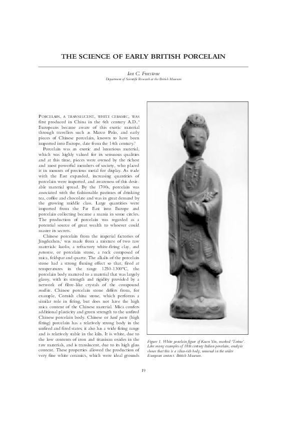 Science of British Porcelain