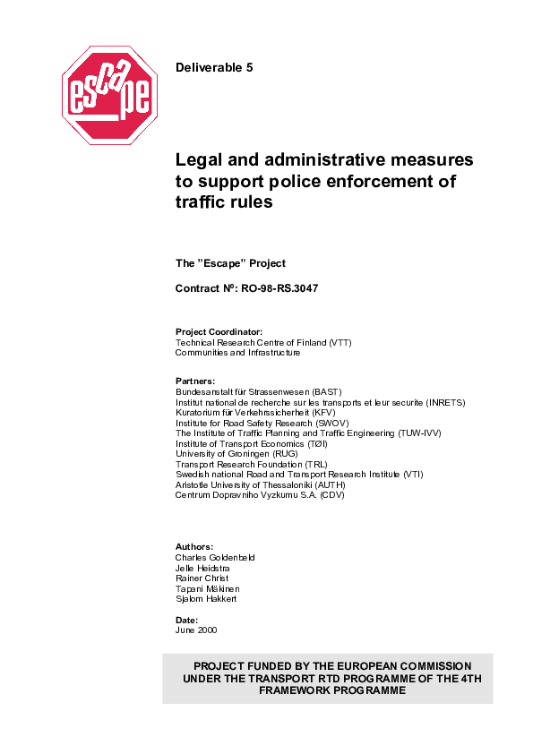 (PDF) Legal and administrative measures to support police enforcement ...