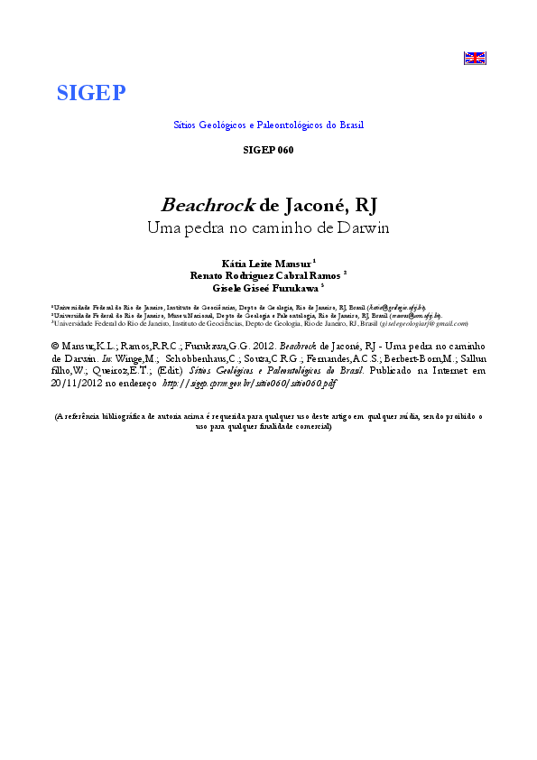 (PDF) beach rocks de jacone