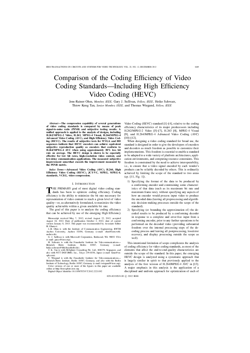 (PDF) Video Engineering