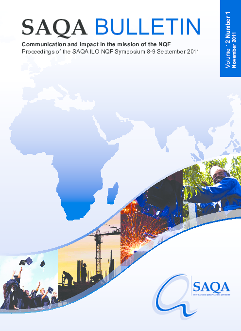 (PDF) SAQA Bulletin Volume 12 Number 1
