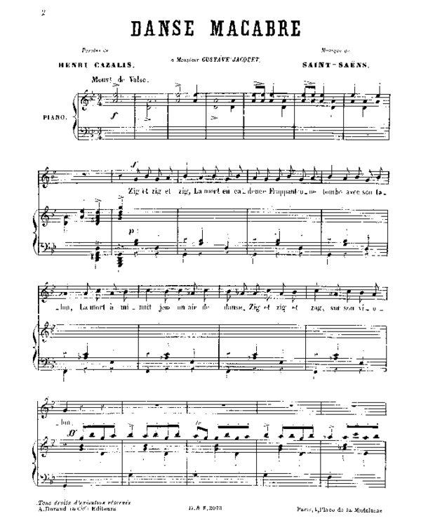 (PDF) Danse macabre saint saens