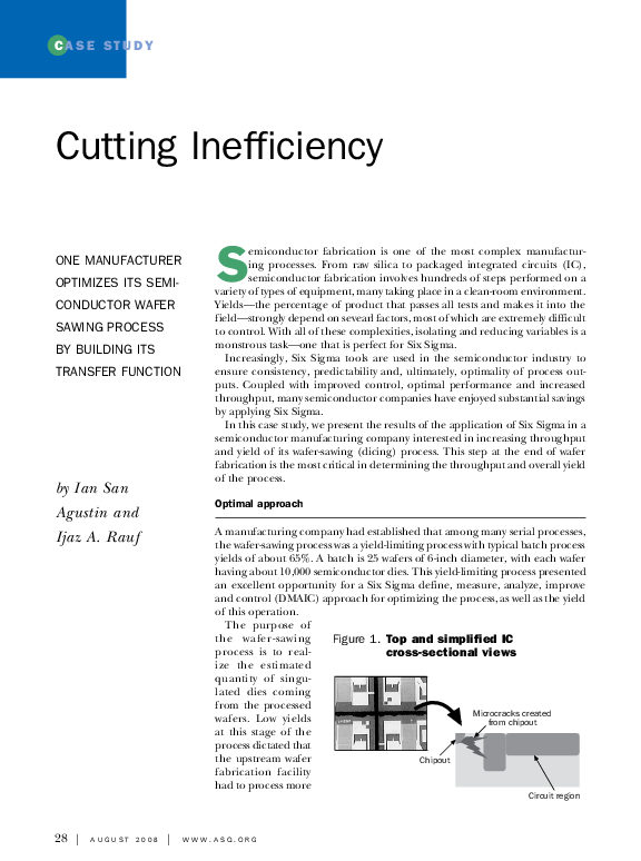 (PDF) Rauf Six Sigma Paper with Ian