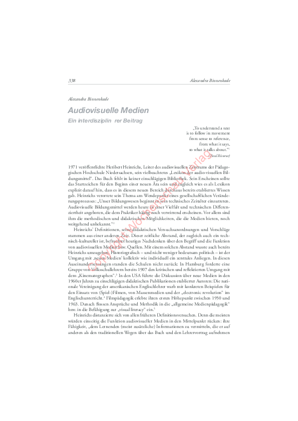 (PDF) Audiovisuelle Medien