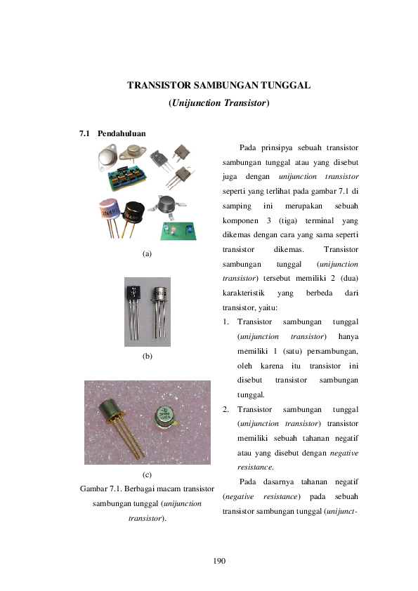 (PDF) The Unijunction Transistor