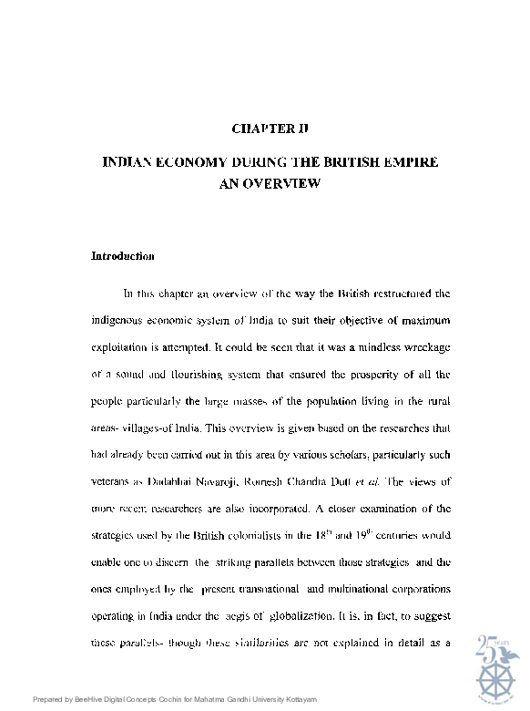 (PDF) indian economy during colonial rule