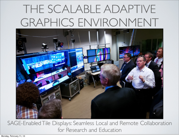 (PDF) The Scalable Adaptive Graphics Environment in the Classroom