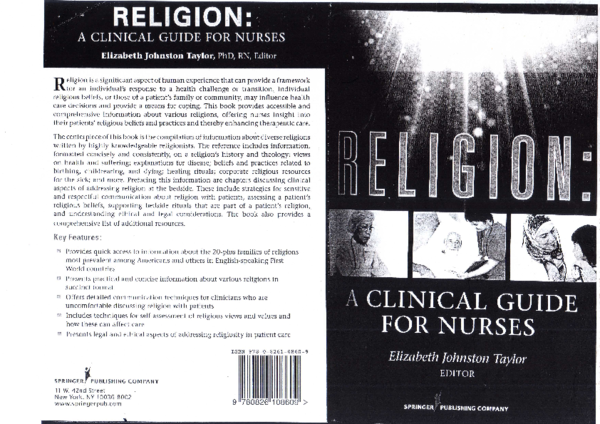 (PDF) Religion a Clinical Guide for Nurses A Muslim Perspective