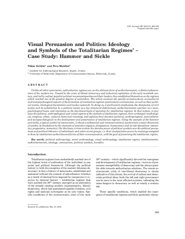 (PDF) Visual Persuasion and Politics - Ideology and Symbols of the ...