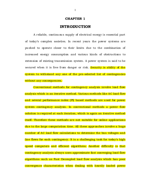 (PDF) Contingency analysis