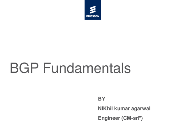 (PPT) BGP Fundamentals
