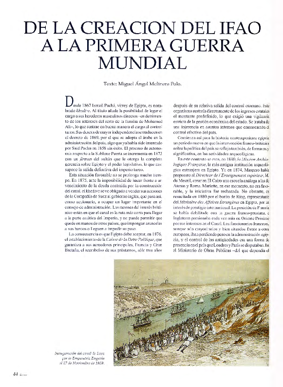 (PDF) De la creación del IFAO (Institut Français d'Archéologie Oriental ...