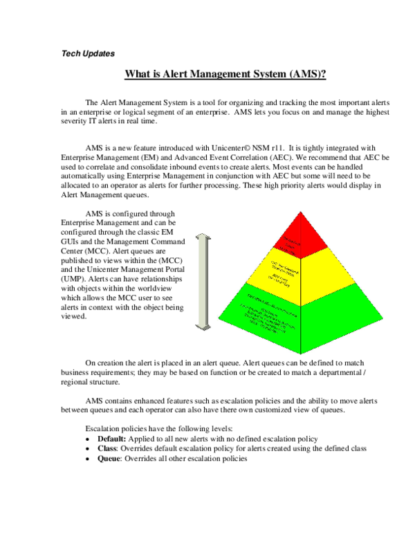 (PDF) What is Alert Management System