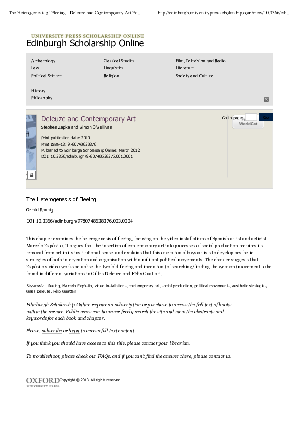 Gerald Raunig (on 'Between Dreams')