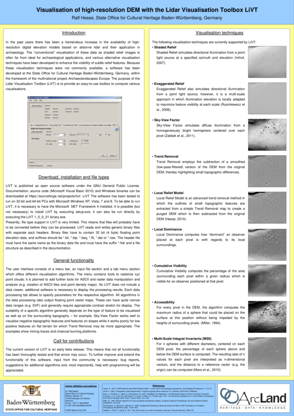 Pdf Visualisation Of High Resolution Dem With The Lidar Visualisation