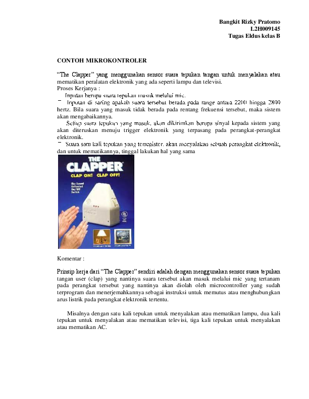 (DOC) CONTOH MIKROKONTROLER