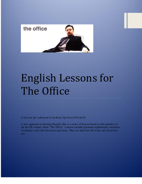 (PDF) English lessons for the office