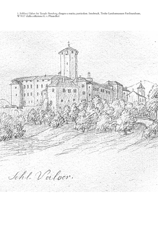 (PDF) I primordi di Castel Valer. Spunti documentari e note storico ...