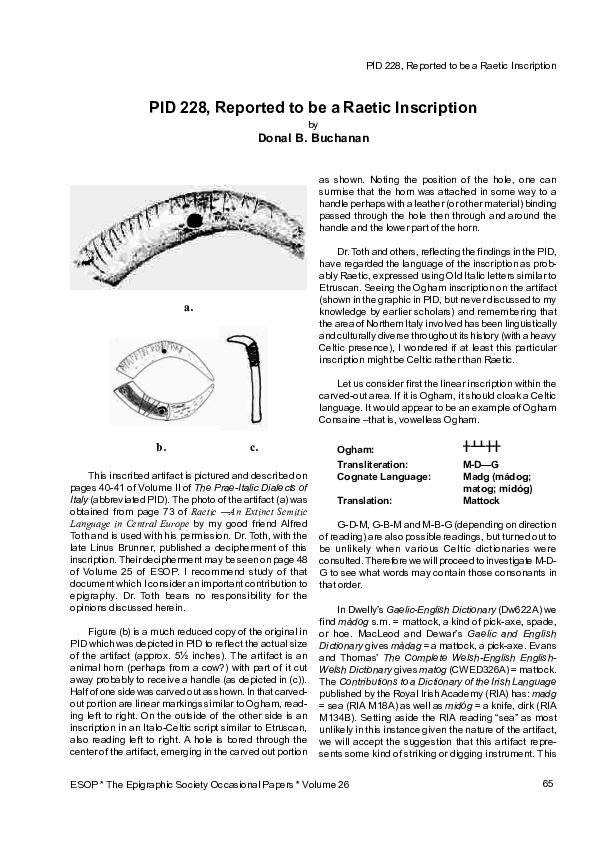 (PDF) ESOP * The Epigraphic Society Occasional Papers * Volume 26 65 ...