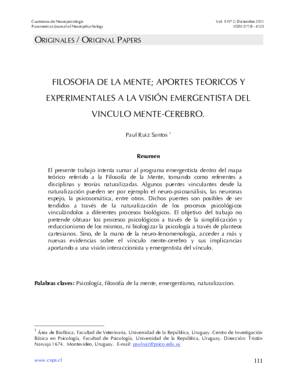 (PDF) ORIGINALES / ORIGINAL PAPERS