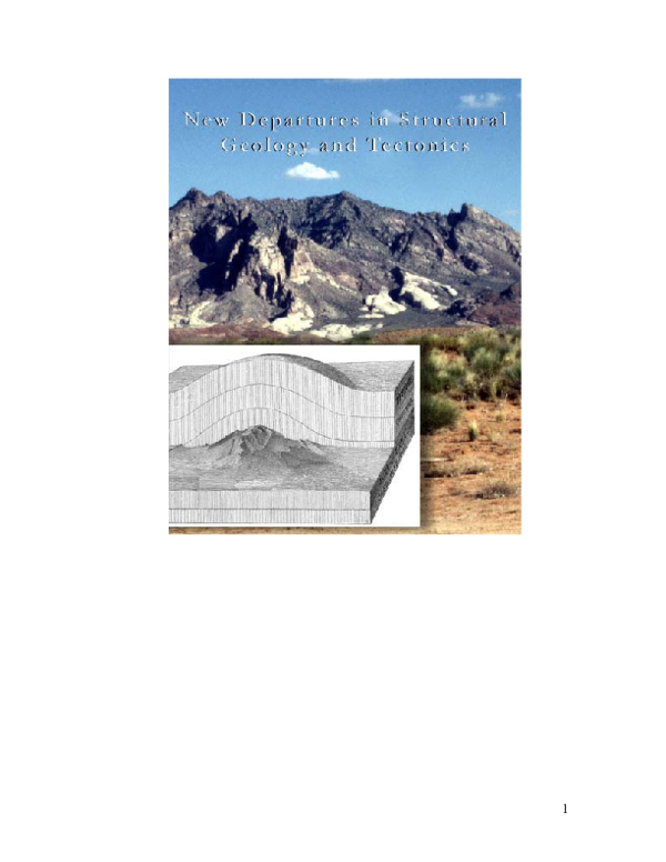 (PDF) 1 STRUCTURAL GEOLOGY