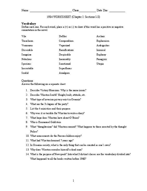 (PDF) 1984worksheet-1