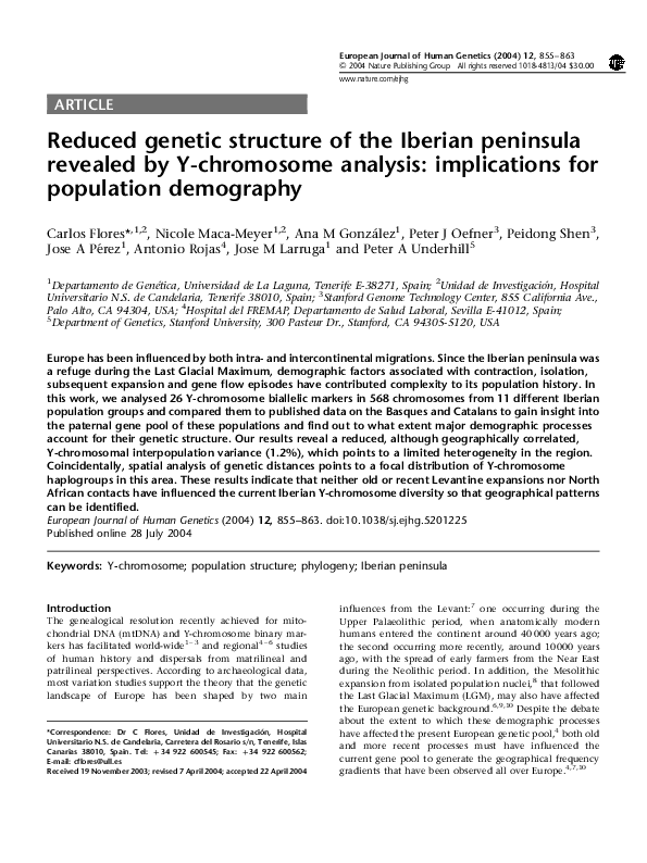 (PDF) Analysis of the R1b-DF27 haplogroup shows that a large fraction ...
