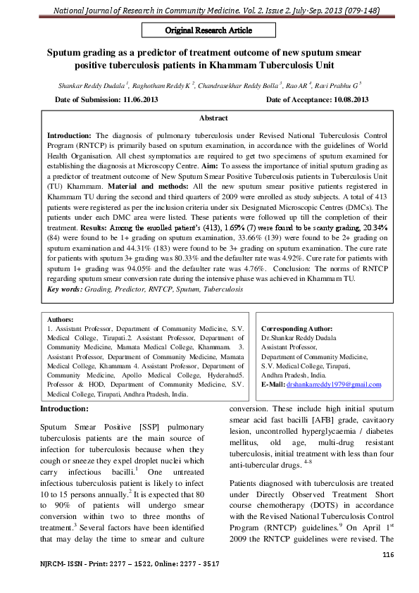(PDF) 7 sputum grading