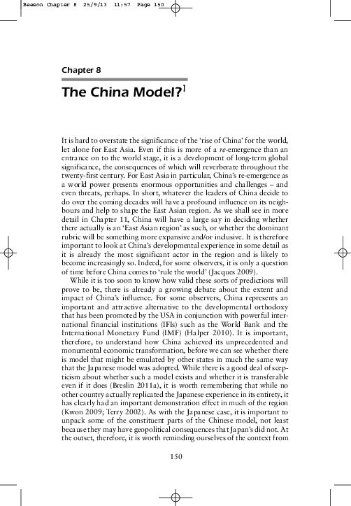 (PDF) The China model?