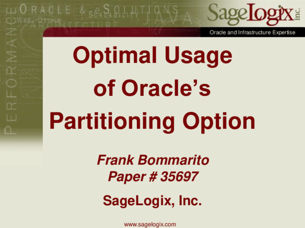 (PPT) Partitioning of a table