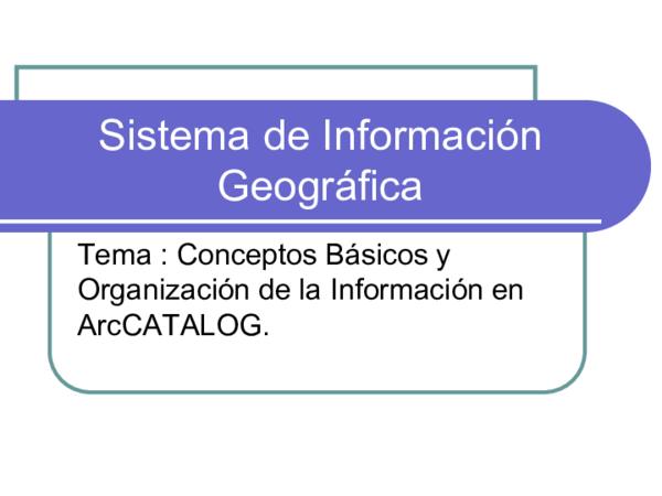 (PDF) Sistema de Información Geográfica