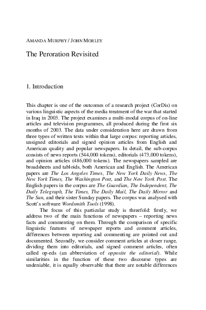 (PDF) The Peroration Revisited