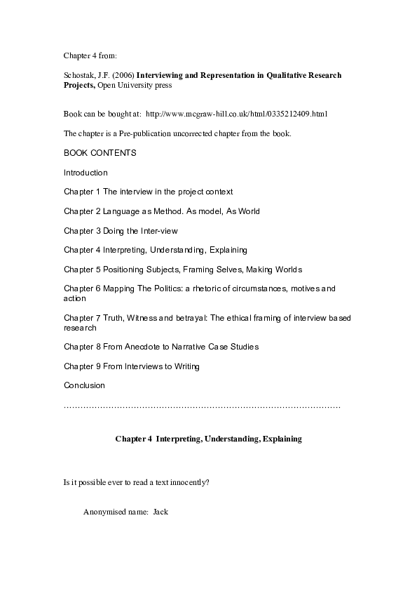 (PDF) Interpreting, Understanding, Explaining (book chapter)