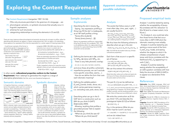 (PDF) Exploring the Content Requirement (poster)
