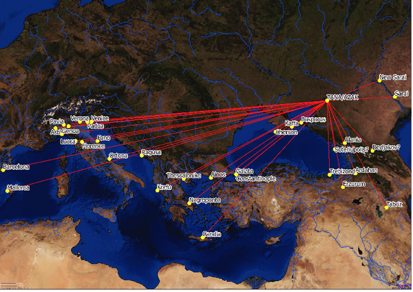 Tanais at the river Don as nodal point between the Mediterranean and ...