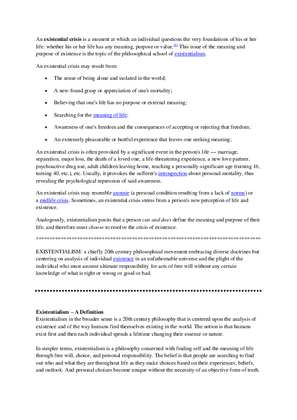 (DOC) existentialism: an introduction