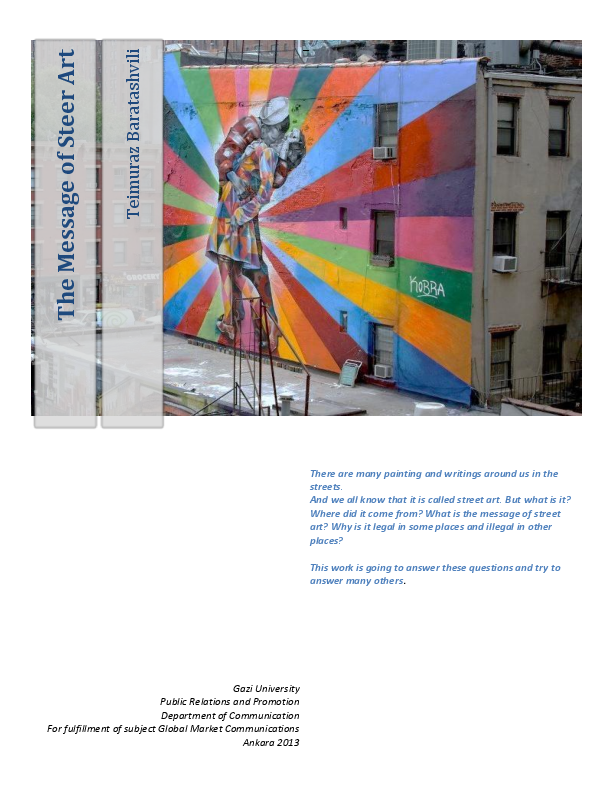 (PDF) The Message of Street Art - Street Art as Commodity and ...