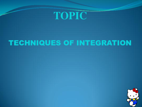 Ppt Lesson 12integration By Trigonometric Substitution