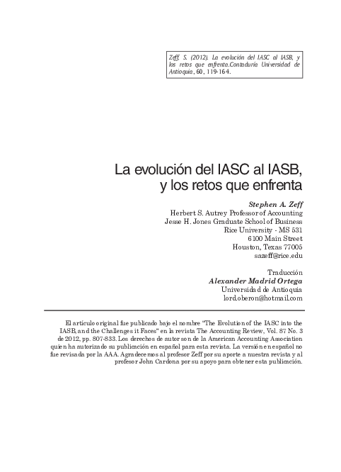 (PDF) la evolución del iaSC al iaSB, y los retos que enfrenta The ...